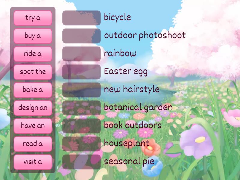 Lovely Spring Ideas 2 - Match up