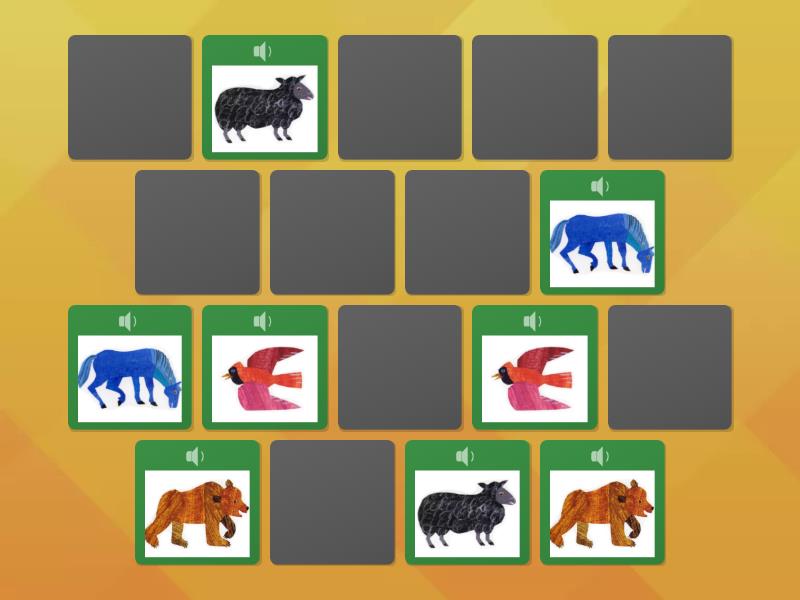 Brown bear pairs - Matching pairs