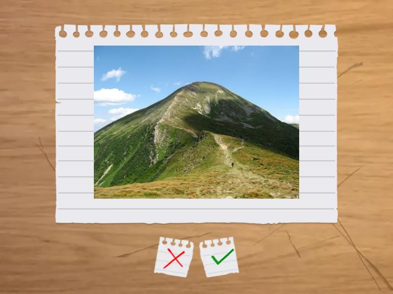 Gateway B1. Unit 6. Earth. Geographical features - Flash cards