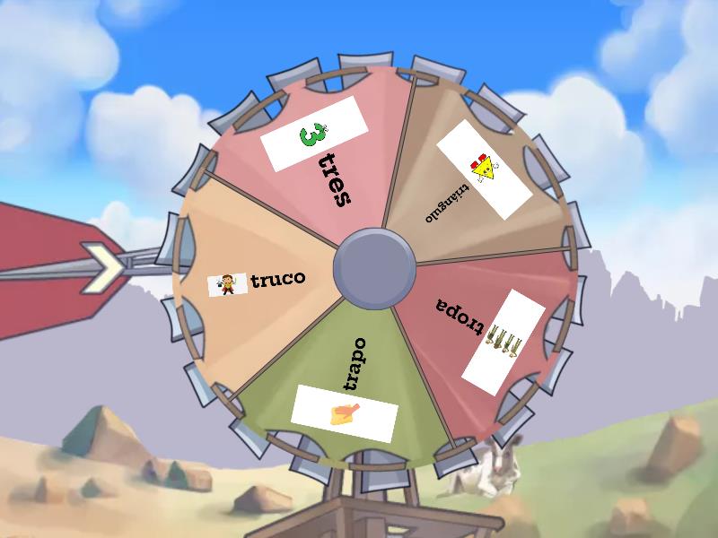 palabras con tr - Spin the wheel