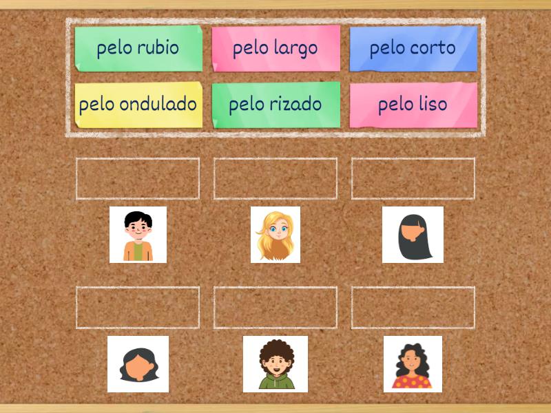 Descripción Física (Pelo) - Une las parejas