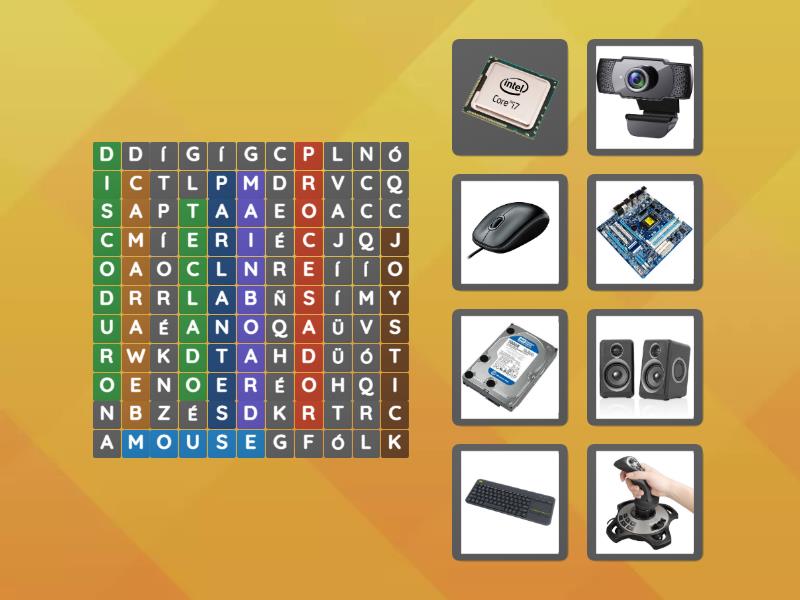 Hardware - Sopa de letras