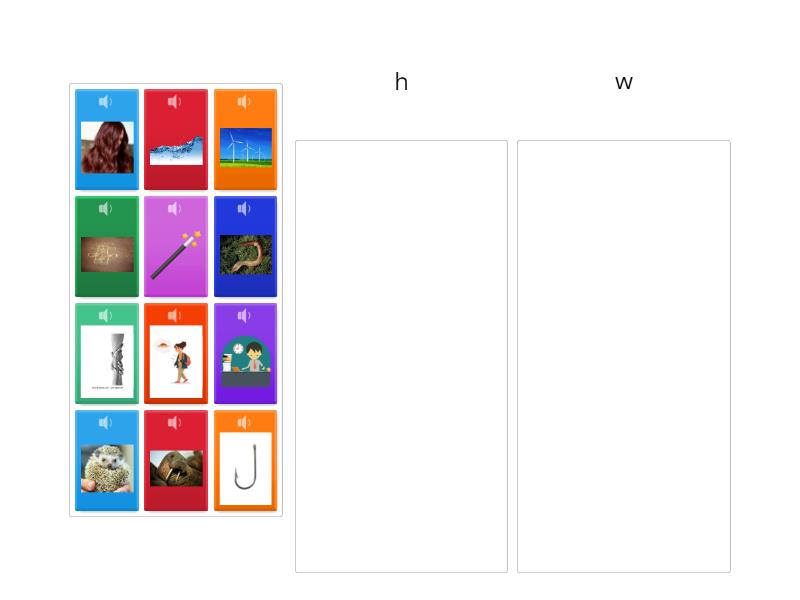 h or w - Categorize