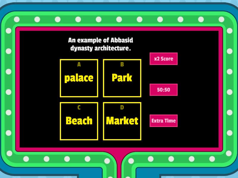 UAE SST Baghdad caliphate palace - Gameshow quiz