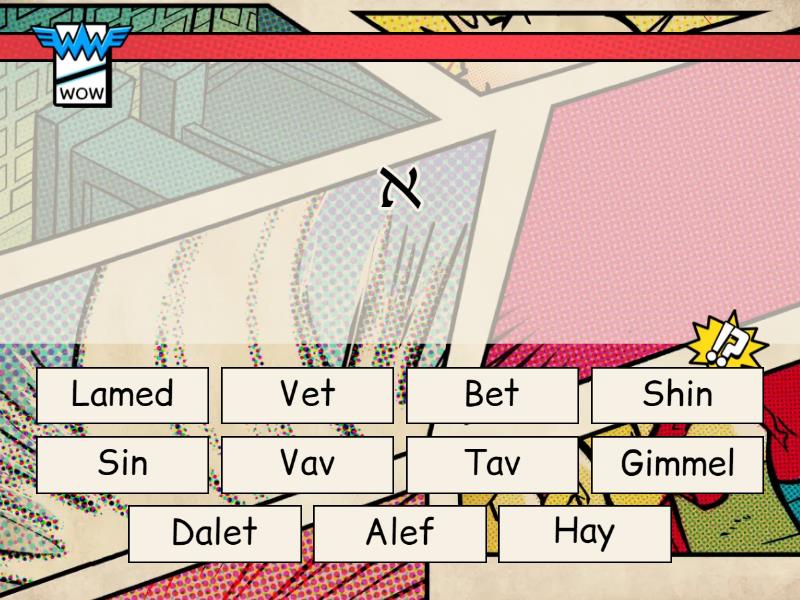 Alef, Bet/Vet, Gimmel, Dalet, Hay, Lamed, Shin, Sin, Tav - Cada oveja ...