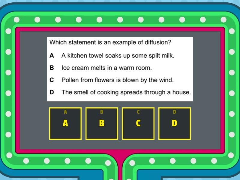 Diffusion - Gameshow quiz