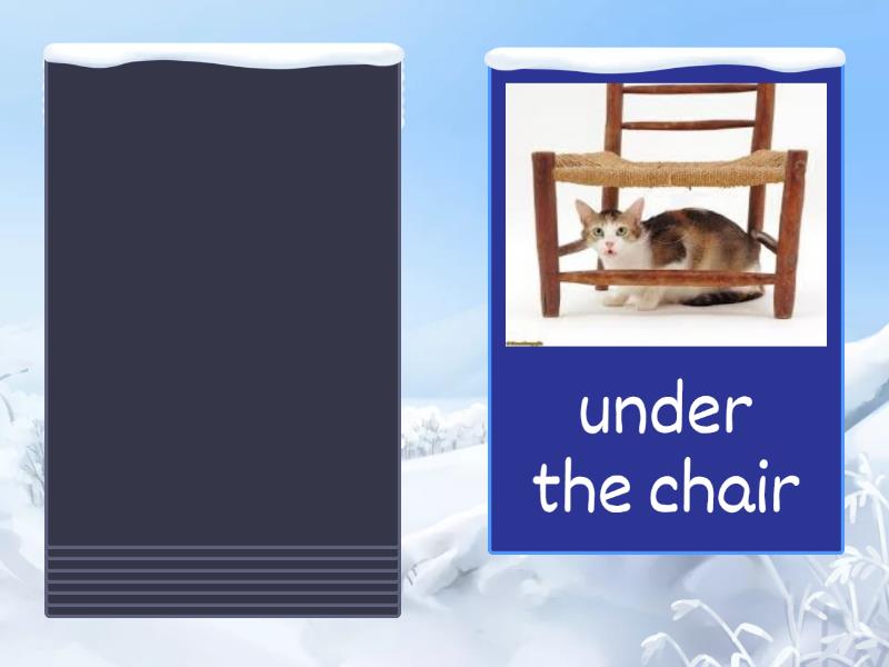 Prepositions ( on/under) - Speaking cards