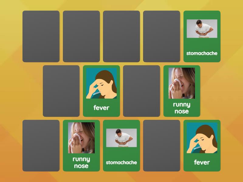 Illnesses Memory Game - Matching pairs