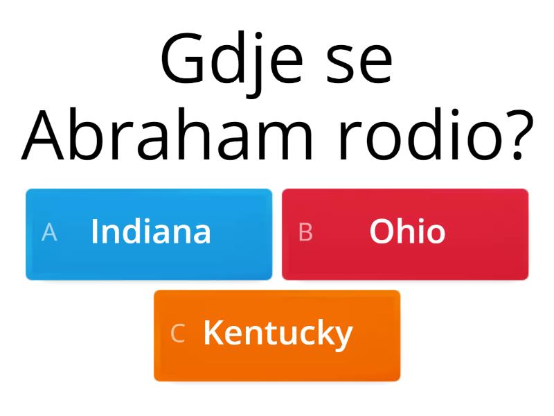 Abraham Lincoln - Quiz