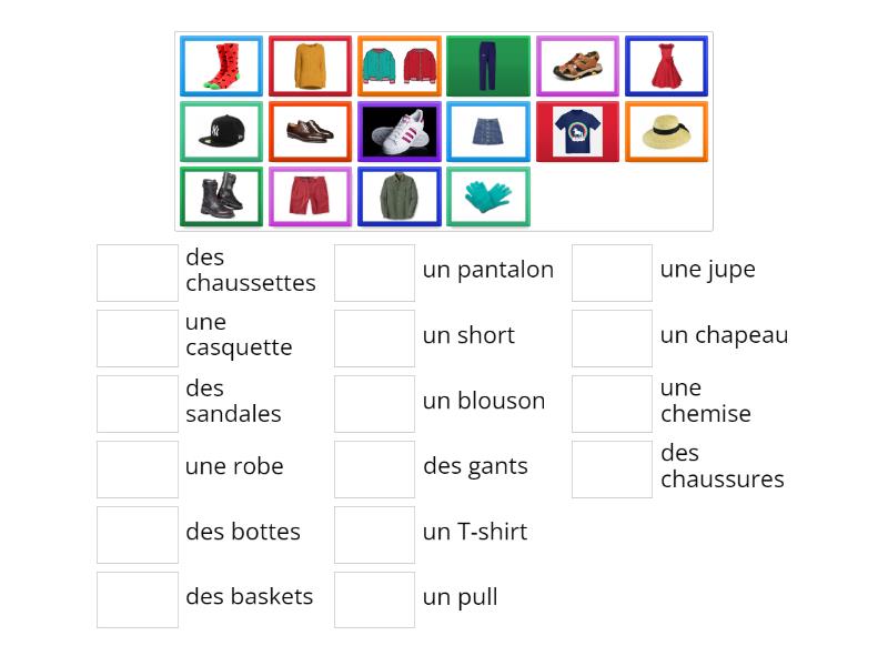 Les vetements - Match up