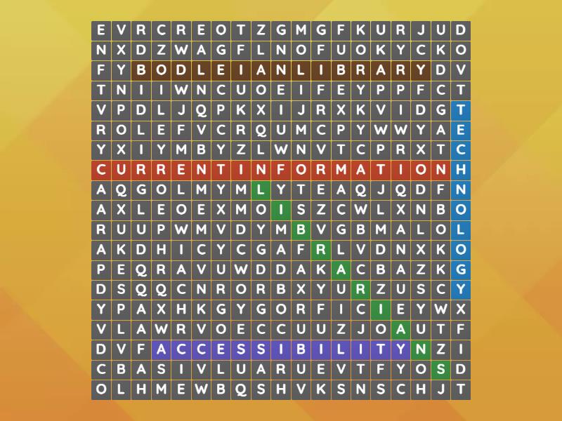 Escape Room Game - Wordsearch