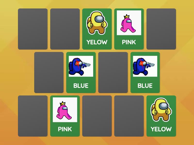 AMONGUS COLORS - Matching pairs