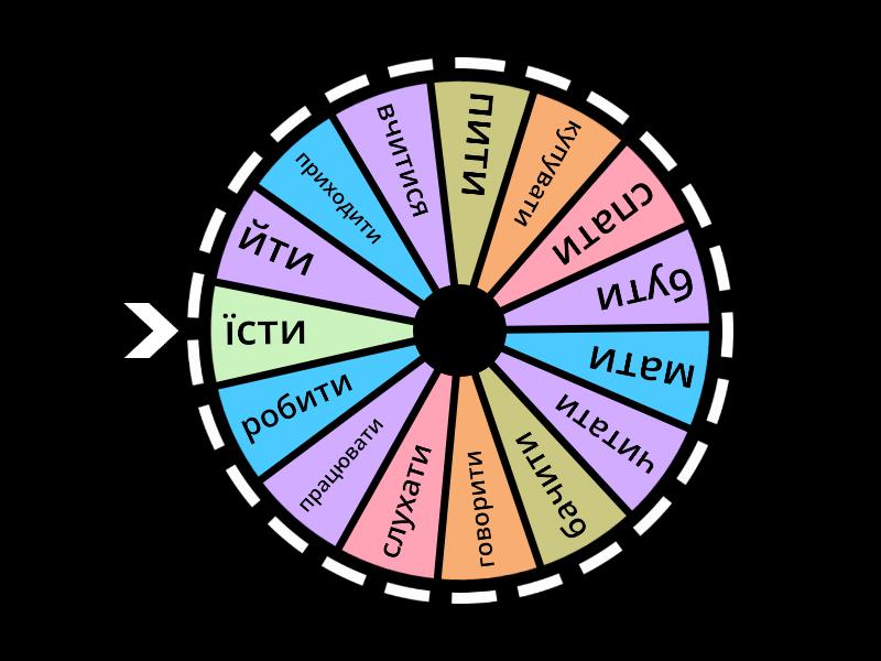 Verbs - Random wheel