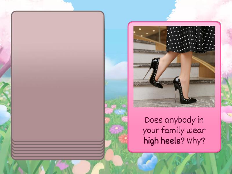 KET - Clothing Items Revision - - Speaking cards