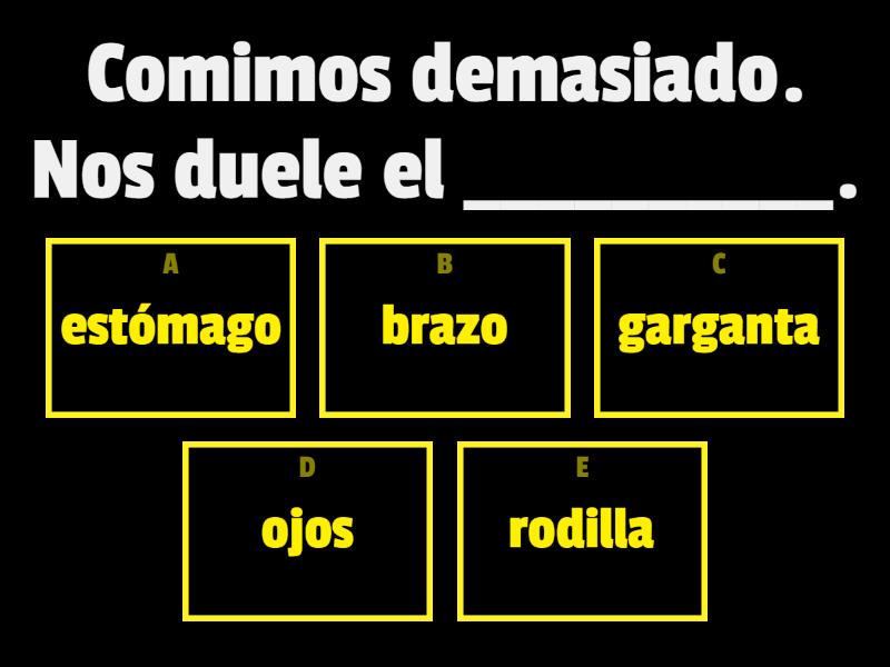 Práctica de vocabulario 5: En el consultorio - Quiz