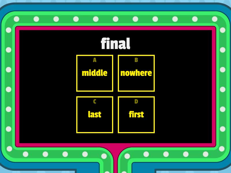 Lakevue Istation Vocabulary - Gameshow quiz