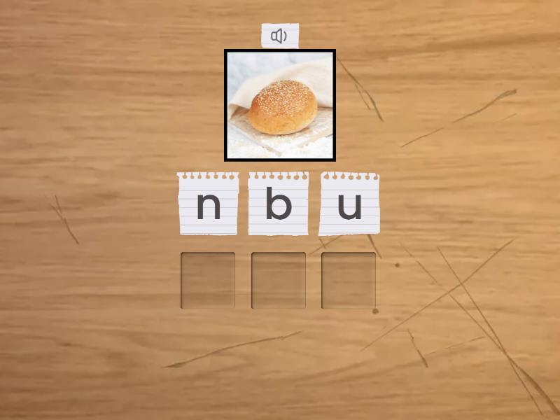 Short U CVC Spelling Game - Anagram