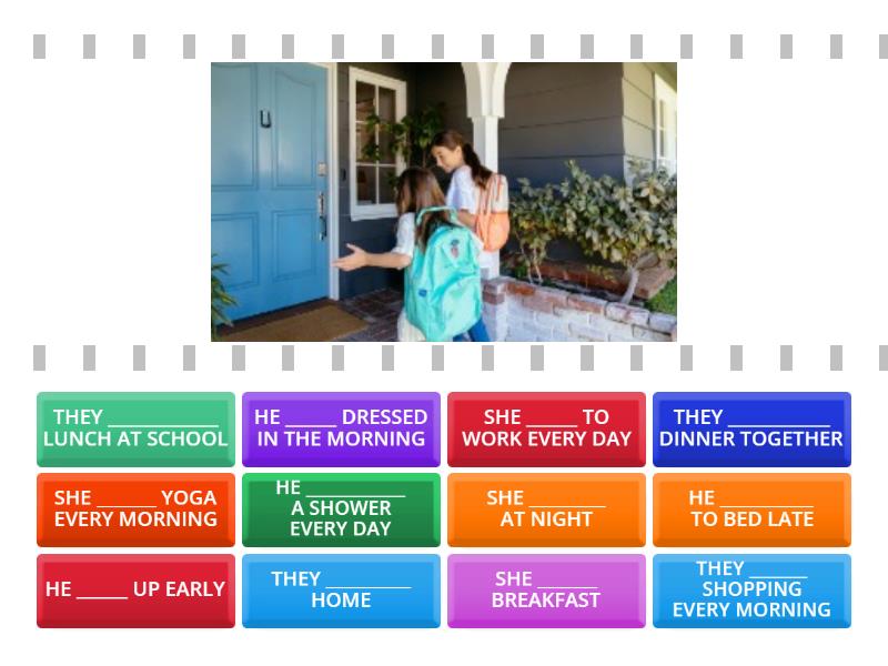 DAILY ROUTINES COMPLETE - Find the match