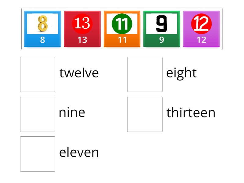 Numbers by letters - Match up