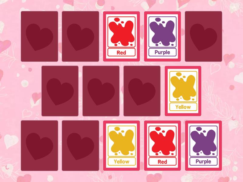Find the color pair - Matching pairs