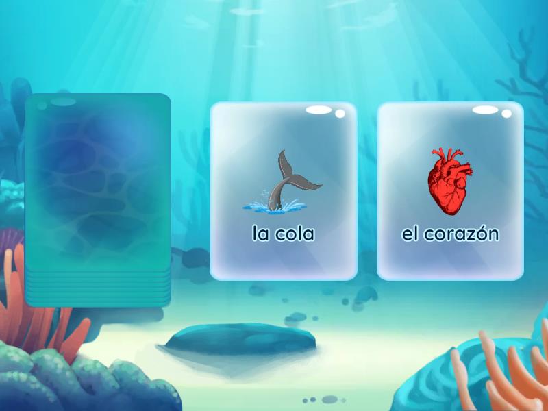 El mundo submarino - Speaking cards