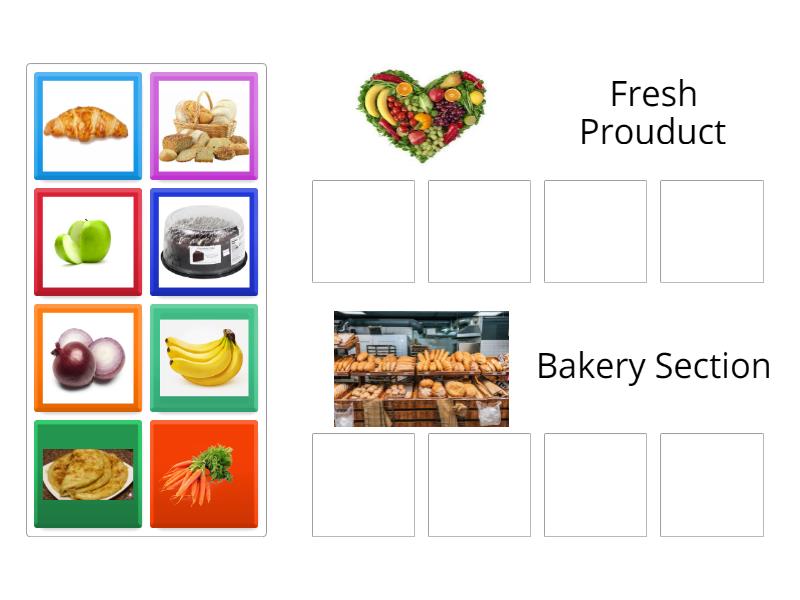 Food Section - Group sort