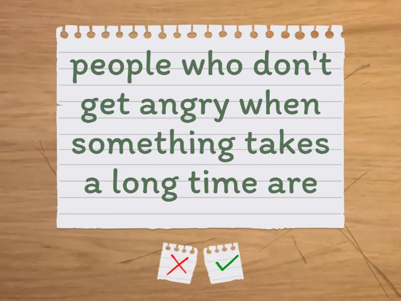 personality adjectives - Flash cards
