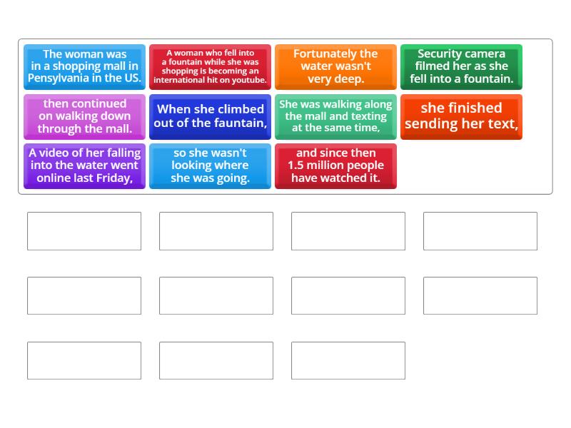 Texting woman falls into fountain - 順位