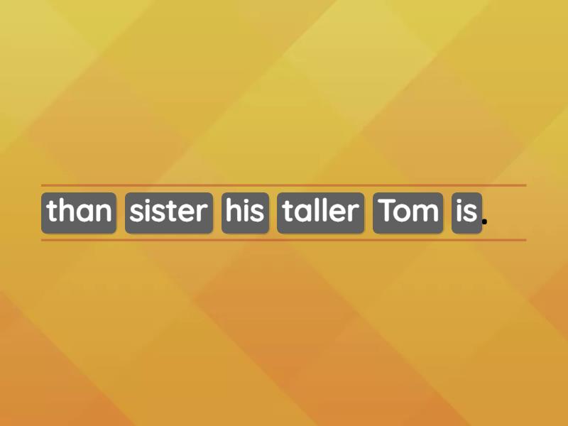 FF3, comparative (beginner) - Unjumble