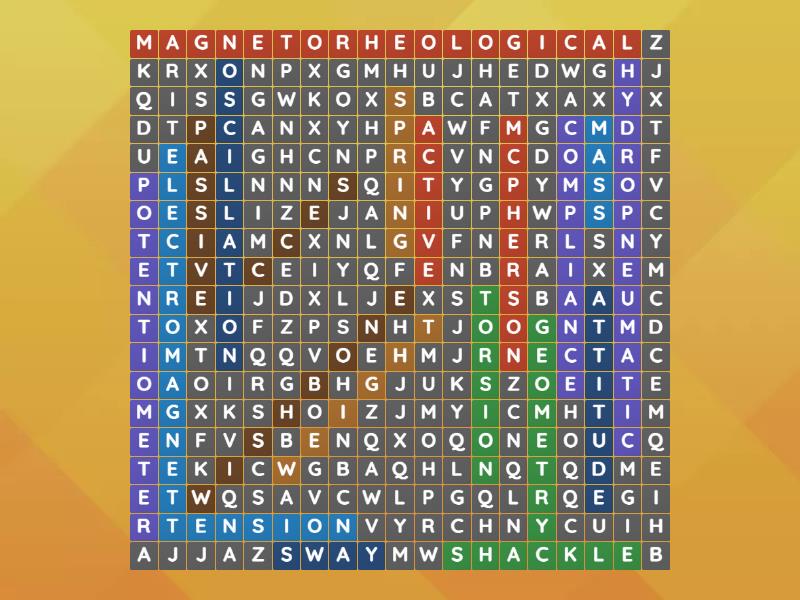 Suspension - Wordsearch