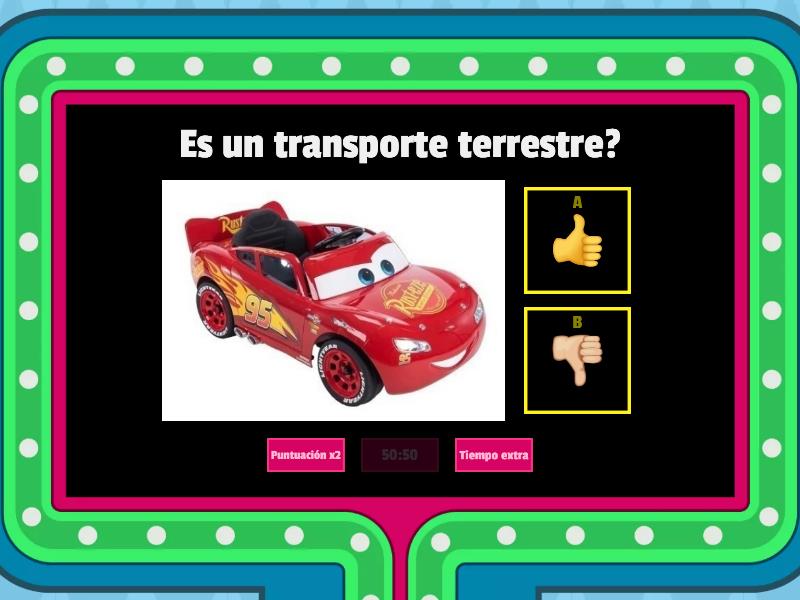 烙1° Primaria|Medios de transporte terrestre - Game show de TV