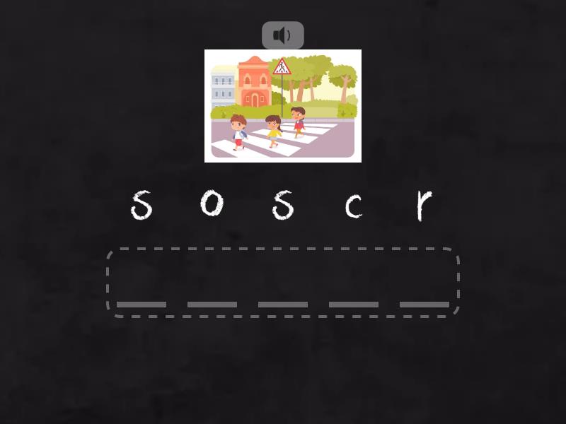 Word writing practice - Anagrama