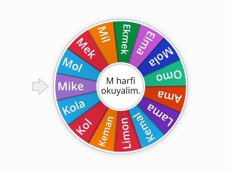 m harfi - Spin the wheel