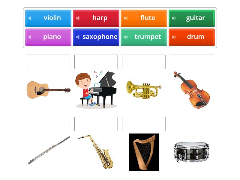 musical instruments - Match up