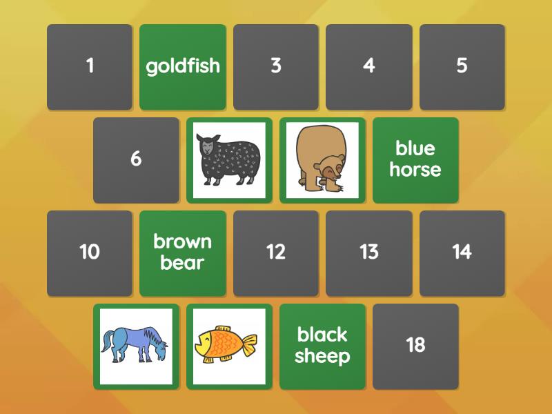 Brown Bear - Matching pairs