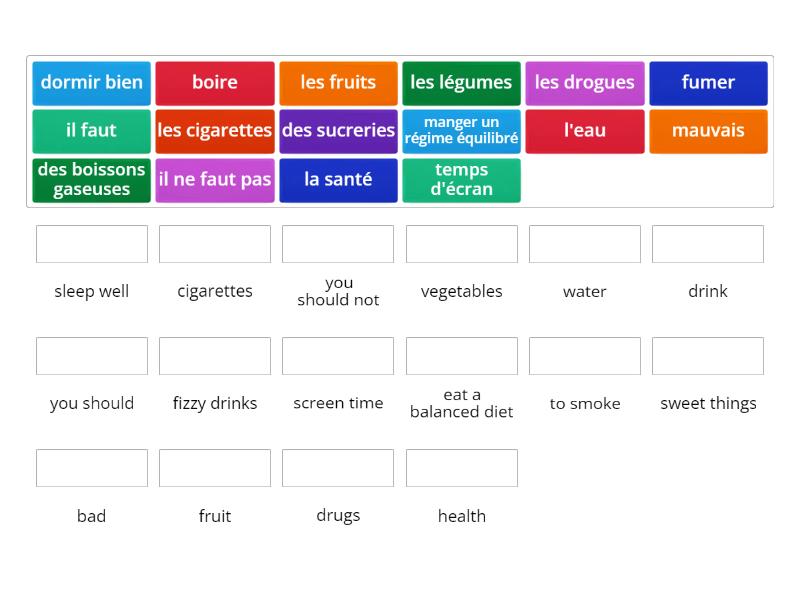 Health french mix n match - Une las parejas