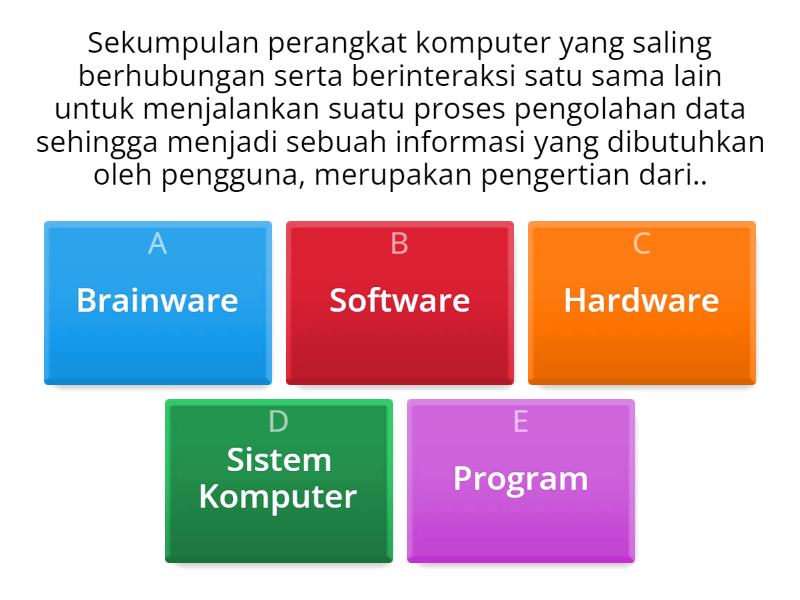 Pre-Test (Sistem Komputer) X AKuntansi By Agustin - Quiz