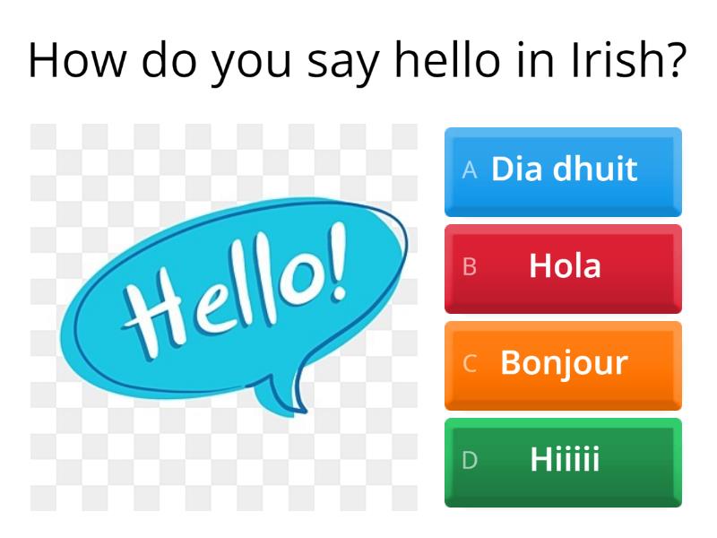Irish Language Questions - Quiz