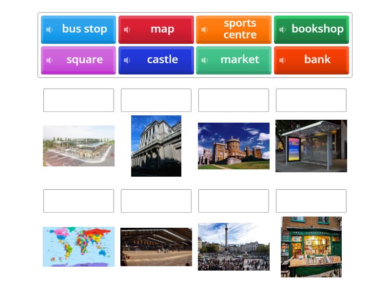 Quick Minds 4 Unit 2 Around town - Match up