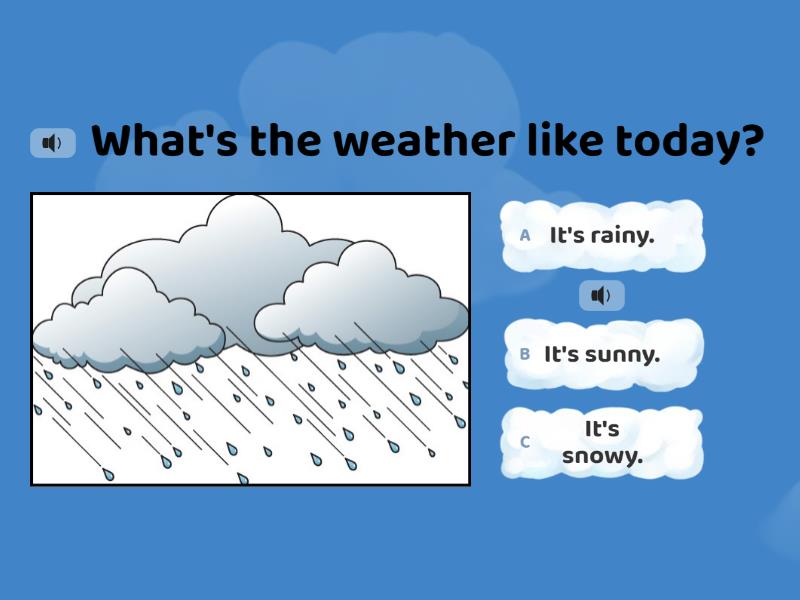 WEATHER - Grade 1 - Quiz