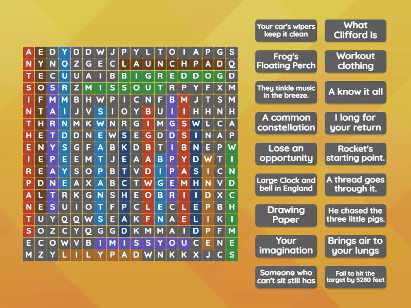 Word Search Buzz Word - Wordsearch
