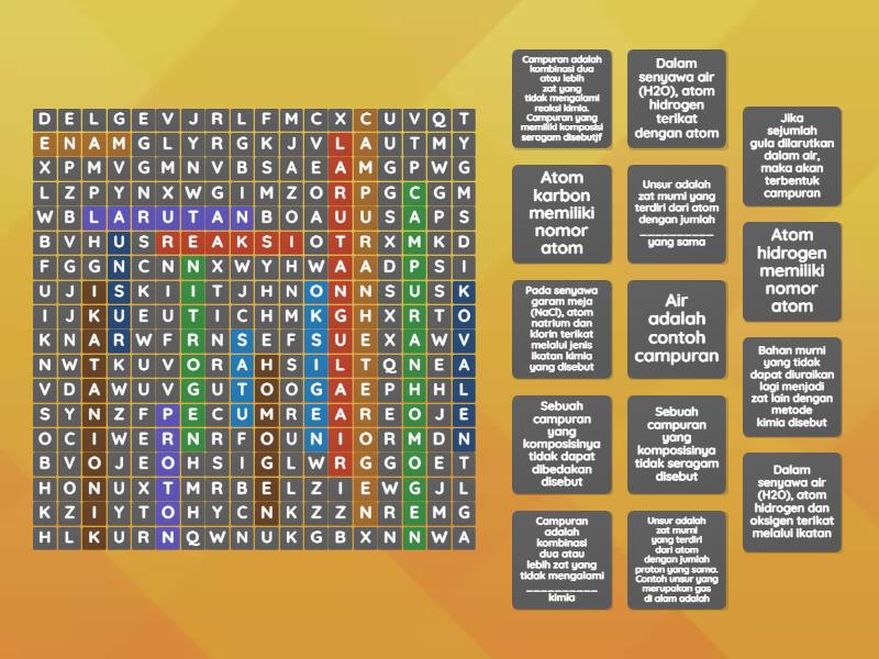 ipa kelas8 - Wordsearch