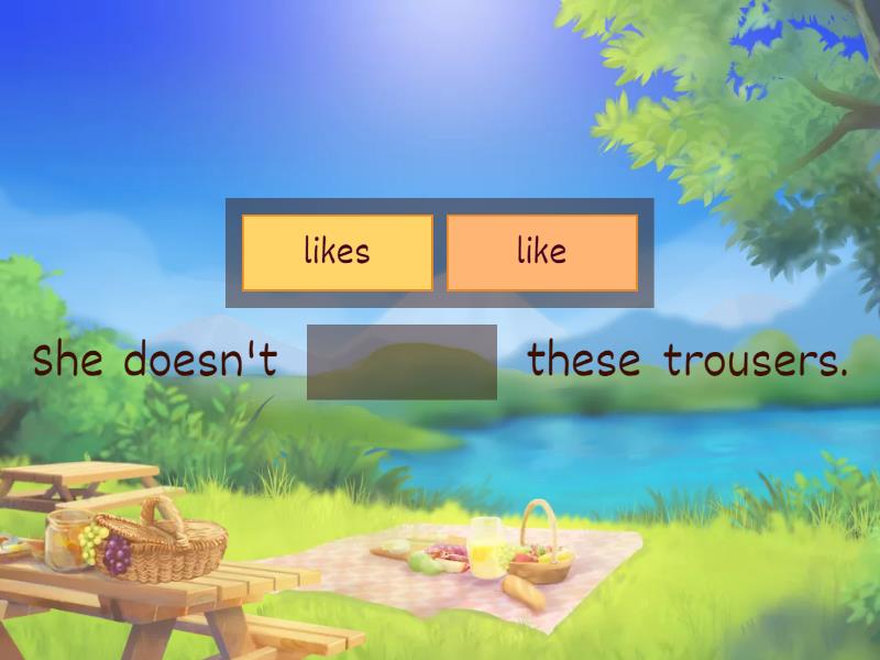 Present Simple | ending -s - Complete the sentence
