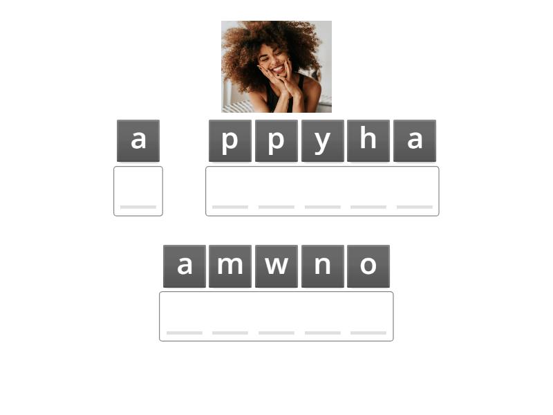 U3 vocabulary (opposite adjectives) - Anagrama