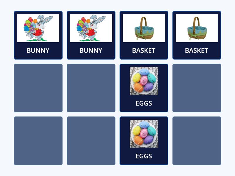 EASTER Memory Game - Matching pairs