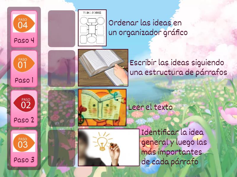 Pasos para elaborar un esquema - Match up