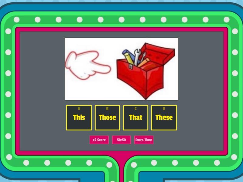 Demonstrative Pronoun - Gameshow quiz