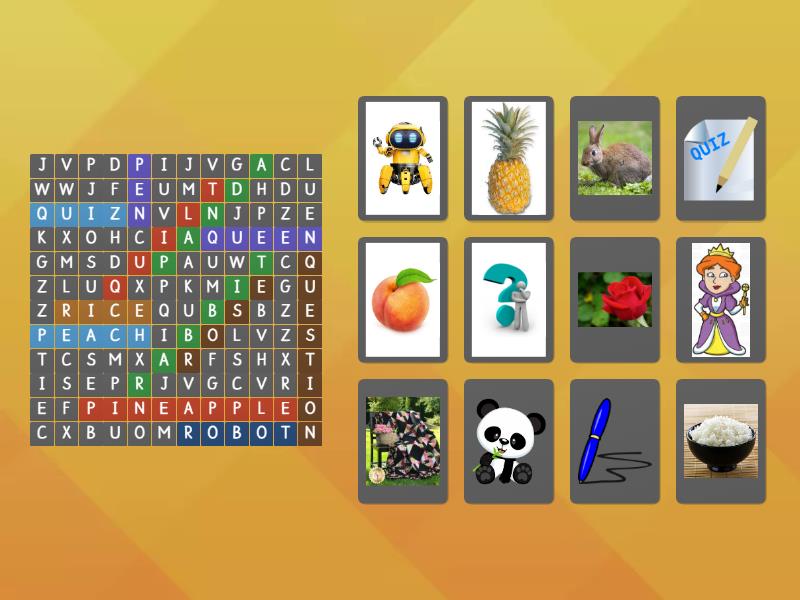 Leter PQR - Wordsearch