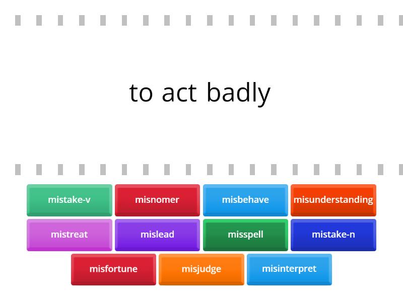 mis prefix - Find the match
