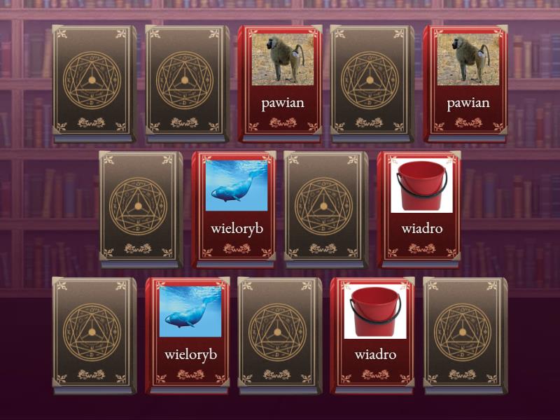 wj wyrazy memo - Matching pairs